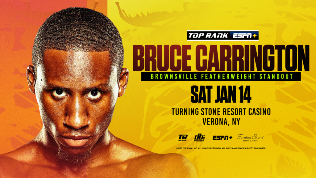 Bruce Carrington Added to Efe Ajagba-Stephan Shaw Undercard January 14 at Turning Stone Resort ...