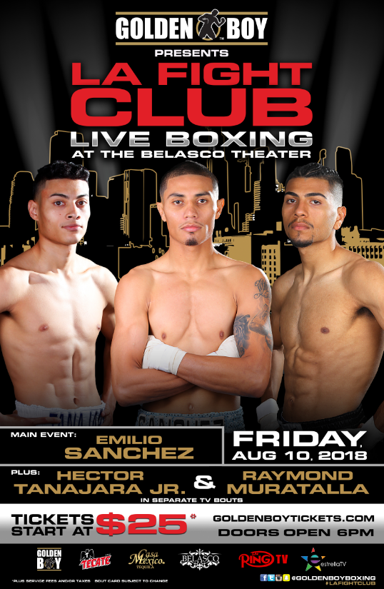 GOLDEN BOY PROMOTIONS AUGUST 2018 SCHEDULE - REAL COMBAT MEDIA