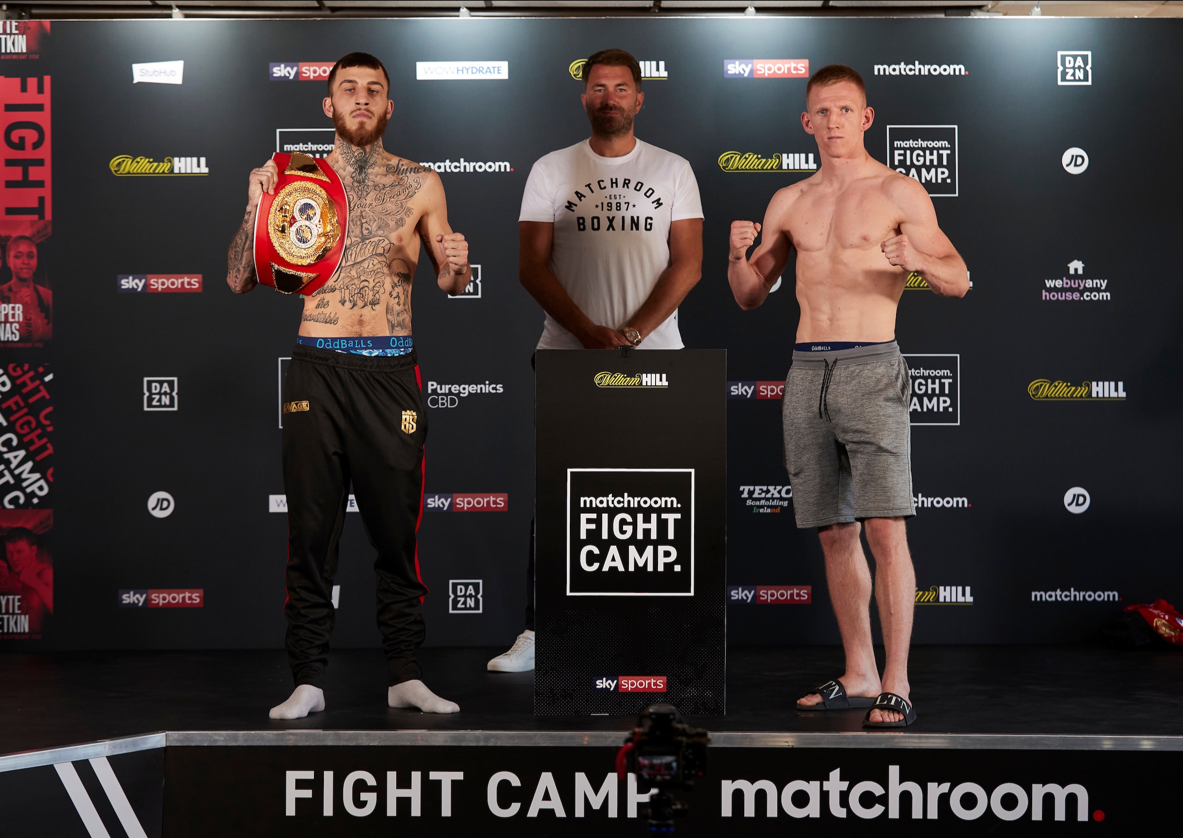 EGGINGTON VS. CHEESEMAN WEIGHTS AND RUNNING ORDER - REAL COMBAT MEDIA