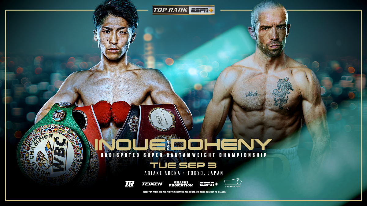 Naoya "The Monster" Inoue vs. TJ Doheny is Set in Tokyo - REAL COMBAT MEDIA